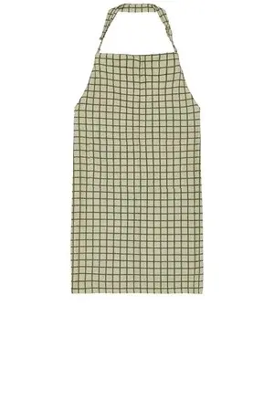 HAWKINS NEW YORK Essential Check Apron - Olive & Sage