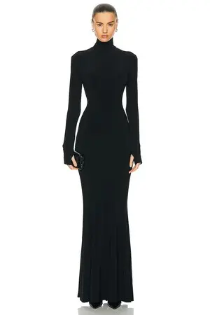 Women's Long Sleeve Turtleneck Gowns