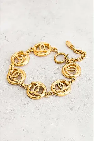 Chanel Coco Mark Bracelet In Metallic