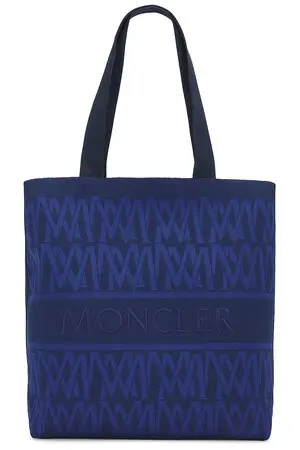Moncler Knit Tote Bag - Navy
