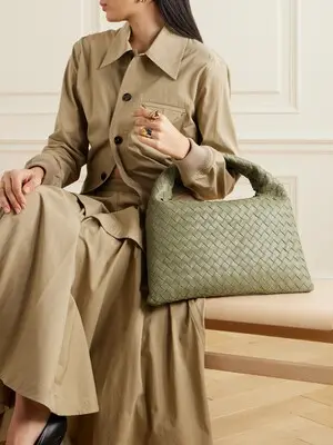 Bottega Veneta Hop Small Shoulder Bag - Green