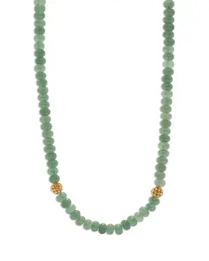CAPUCINE DE WULF Berry Beaded Necklace Meadow Jade/gold