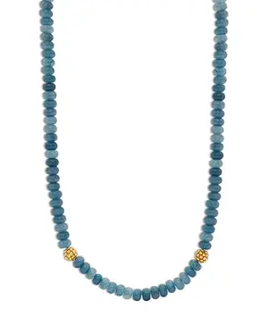 CAPUCINE DE WULF Berry Beaded Necklace - Ocean Jade/gold
