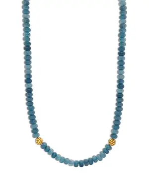 CAPUCINE DE WULF Berry Beaded Necklace - Ocean Jade/gold