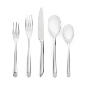 NAMBE Frond 5 Piece Place Setting - Silver