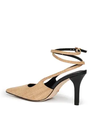 Paige Sawyer Ankle Wrap Pointed Toe Pumps