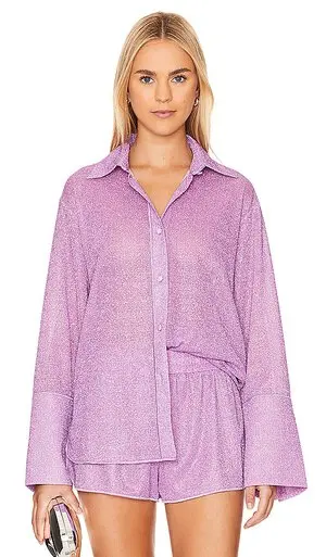 Oseree Oseree Lumiere Shirt In Purple.  Glicine