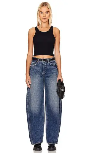 Cotton Citizen Verona Crop Tank - Jet Black
