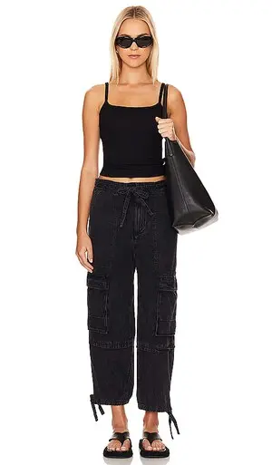 Cotton Citizen Verona Spaghetti Tank - Jet Black