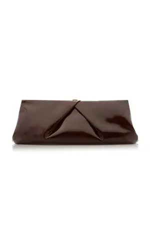 Dries Van Noten Leather Origami Clutch