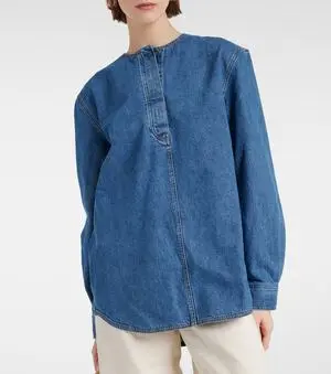 TOTEME Denim Button-down Overshirt - Blue