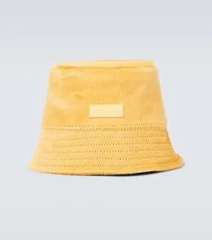 Jacquemus Le Bob Sperone Calf Hair Bucket Hat - Yellow