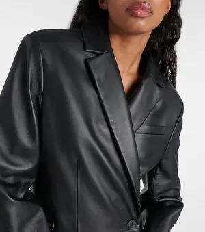 Jacquemus La Veste Tibau Cuir Leather Blazer