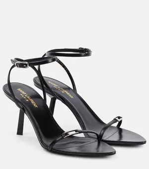Saint Laurent Kitty 75 Leather Sandals
