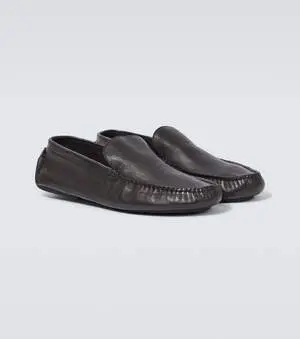 THE ROW Lucca Leather Loafers
