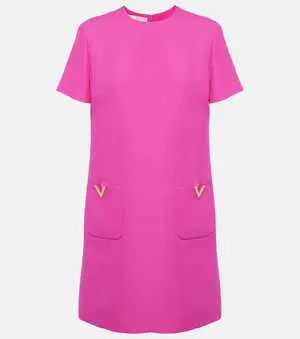 Valentino Garavani Vgold Crepe Couture Minidress