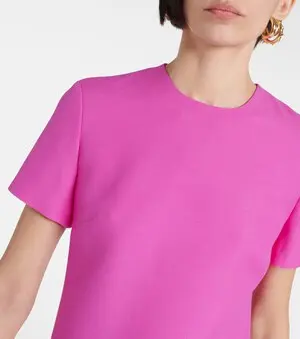 Valentino Garavani Vgold Crepe Couture Minidress