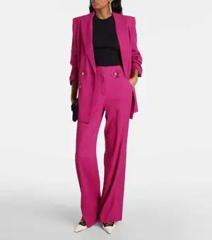 Veronica Beard Sunny Flared Pants - Red