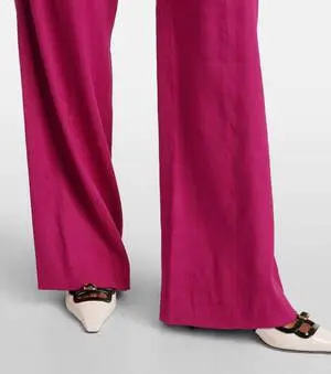 Veronica Beard Sunny Flared Pants - Red