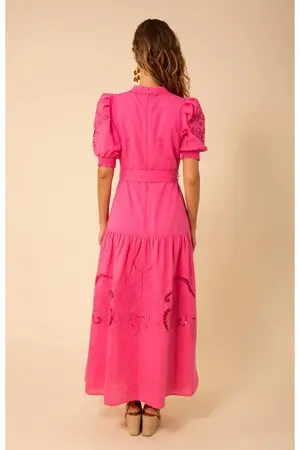 Hale Bob Ruth Linen Maxi Dress - Blue