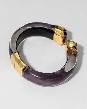Alexis Bittar Bonbon Crystal Lucite Hinge Bracelet - Fig