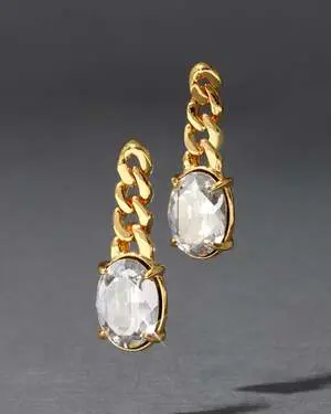 Alexis Bittar Bonbon Small Drop Earrings - Crystal