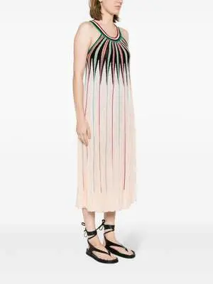FORTE_FORTE Patterned Intarsia-knit Midi Dress