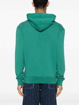 Maison Kitsuné Fox Head Cotton Hoodie - Green