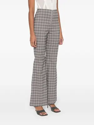 Remain Birger Christensen Checked Flared Trousers