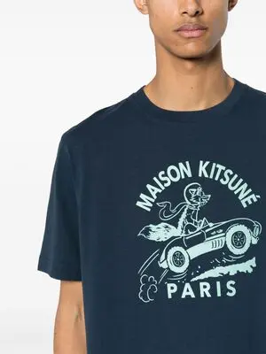 Maison Kitsuné Racing Fox Cotton T-shirt