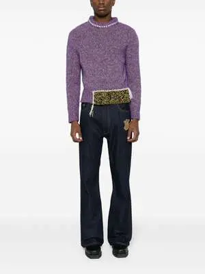 Off-White Logo-embroidered Flared Jeans