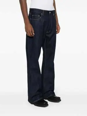 Off-White Logo-embroidered Flared Jeans