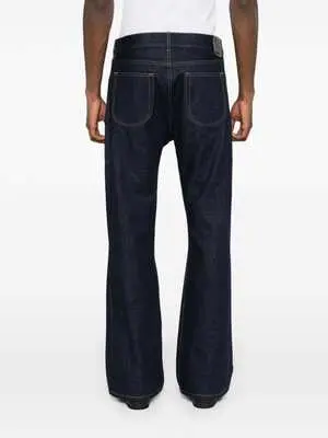 Off-White Logo-embroidered Flared Jeans