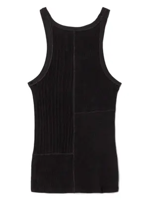 RE/DONE Panelled Cotton Tank Top