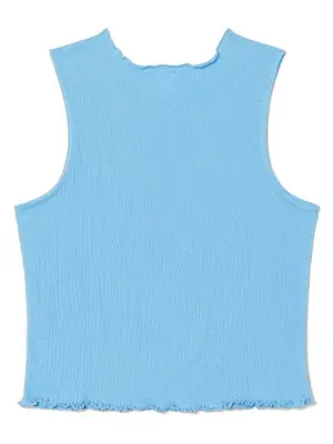 RE/DONE Crinkled Cropped Top