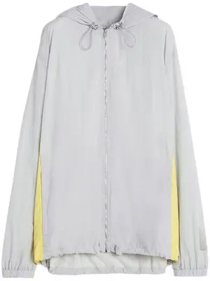 LANVIN X Future Two-tone Zip-up Hoodie - Grey