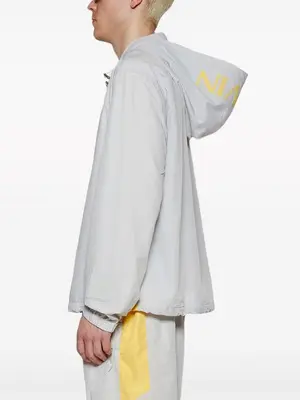 LANVIN X Future Two-tone Zip-up Hoodie - Grey