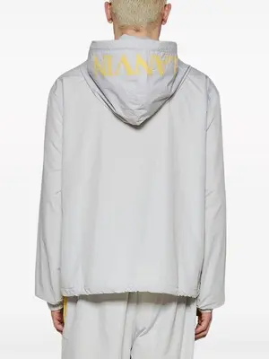 LANVIN X Future Two-tone Zip-up Hoodie - Grey