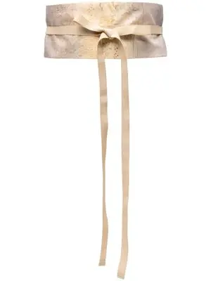 IBRIGU Country-print Chambray Belt