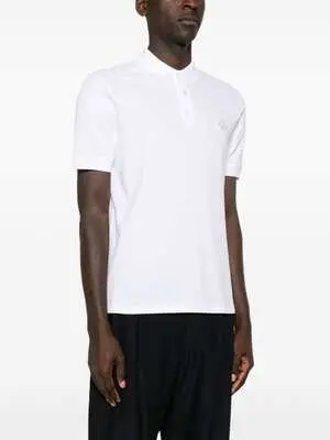 Herno Logo-embroidered Piqué Polo Shirt - White