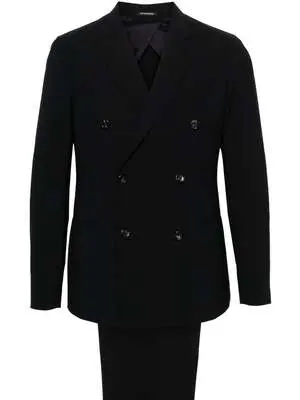 Emporio Armani Double-breasted Suit - Blue