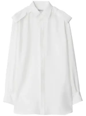 Burberry Long-sleeve Silk Shirt
