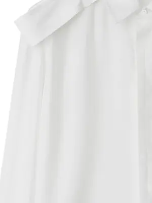 Burberry Long-sleeve Silk Shirt