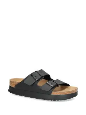 BIRKENSTOCK Arizona 25mm Platform Slides - Black