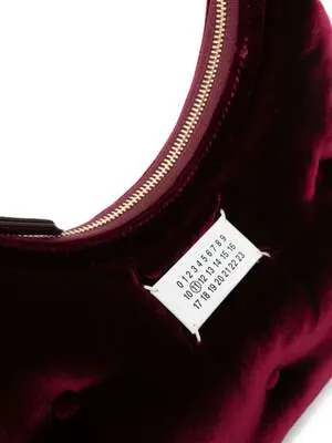 MAISON MARGIELA Small Glam Slam Velvet Shoulder Bag - Red