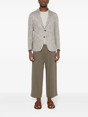 Tagliatore Herringbone Single-breasted Blazer
