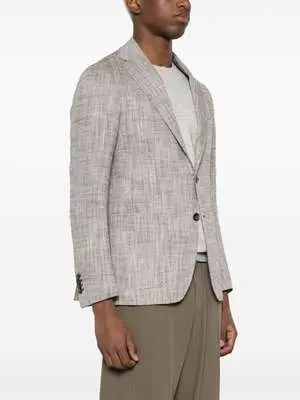 Tagliatore Herringbone Single-breasted Blazer