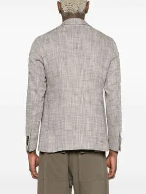 Tagliatore Herringbone Single-breasted Blazer
