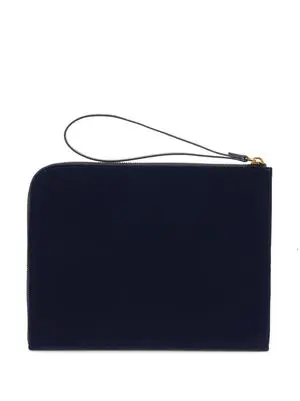 GIUSEPPE ZANOTTI Fabian Logo-plaque Clutch - Blue