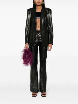 TOM FORD Logo-jacquard Velvet Bralette Top - Black